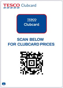 Tesco Clubcard Barcode QR code picture