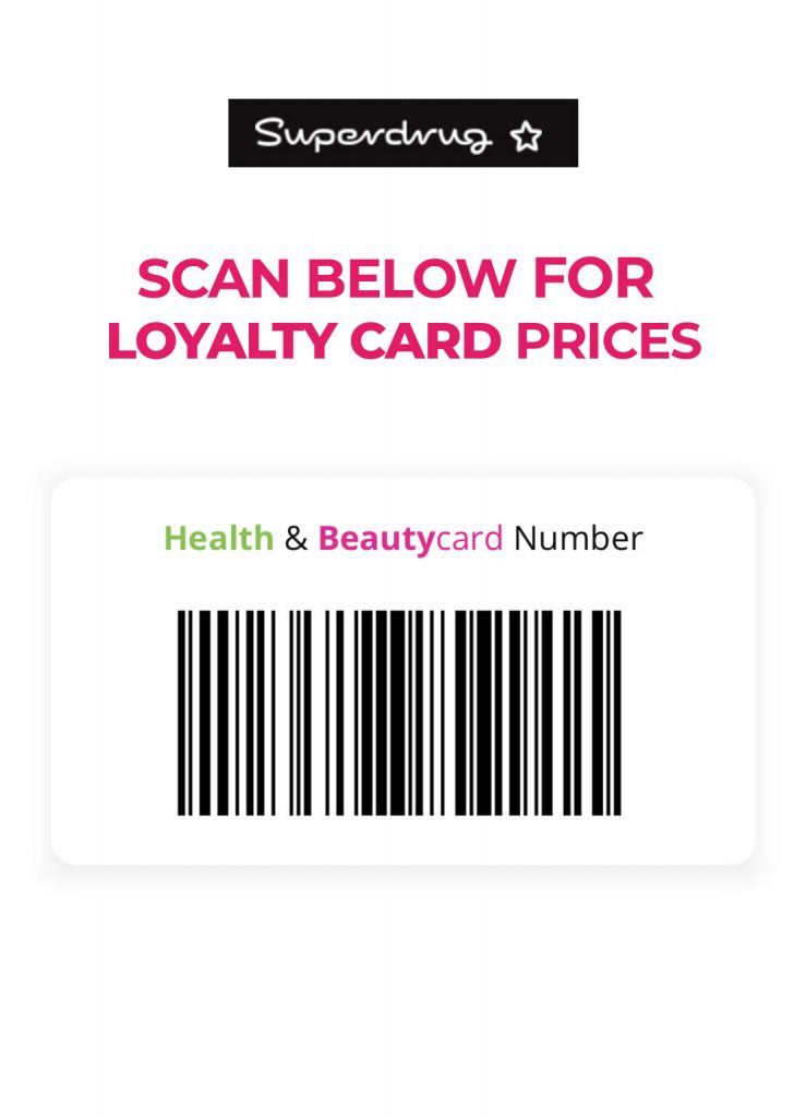 Superdrug Health & Beautycard Reward Card Barcode Screenshot